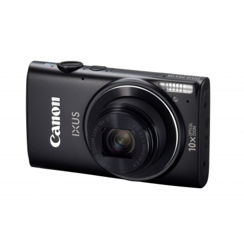 Canon Ixus 255 HS negru - 12Mpx, zoom optic 10x, Wi-Fi - F64.ro
