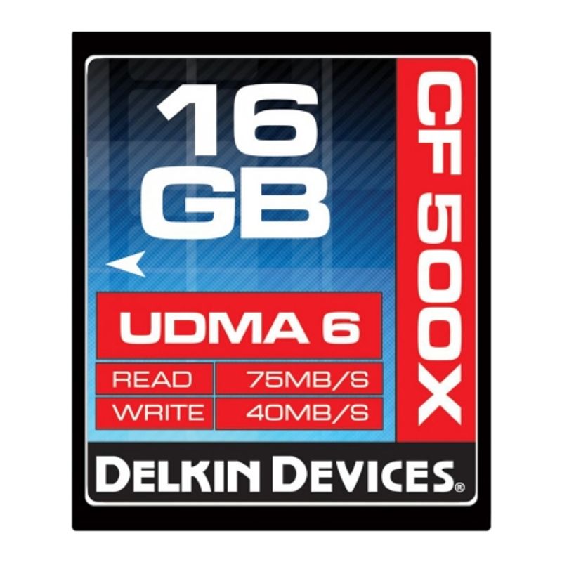 Delkin CF 16GB 500X - card de memorie UDMA 6 - F64.ro