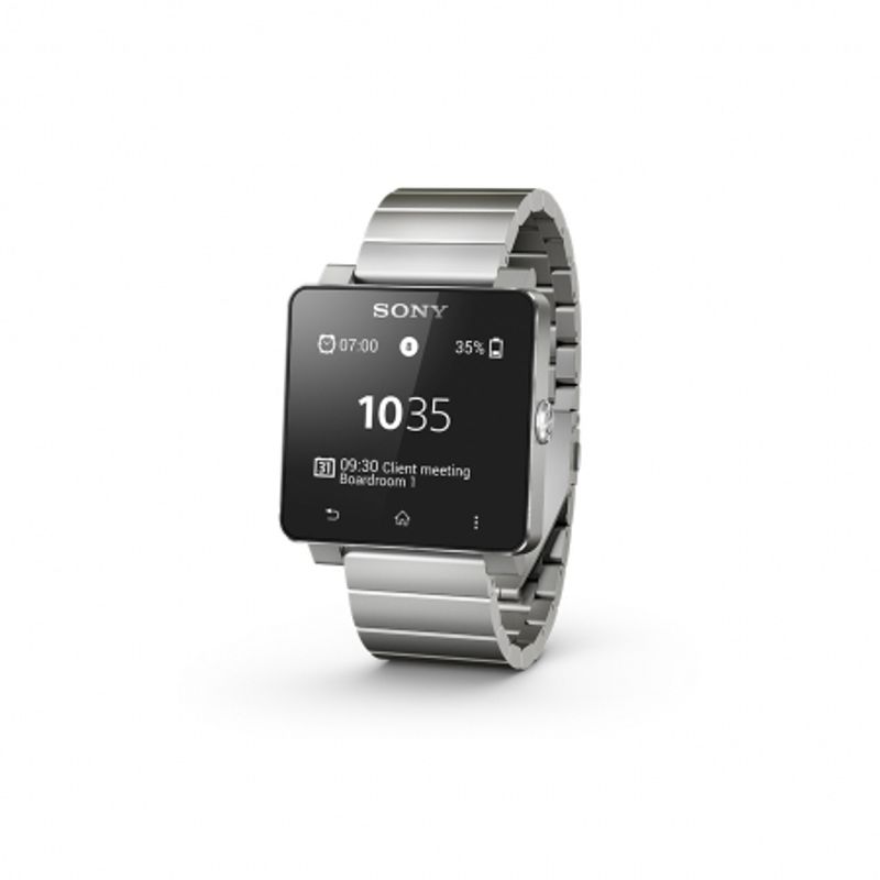 Sony SW2 - Smartwatch Business edition Metalic Silver - F64.ro