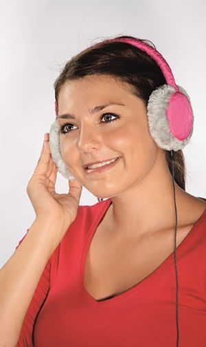 Hama Earmuff - casti cu microfon roz - F64.ro