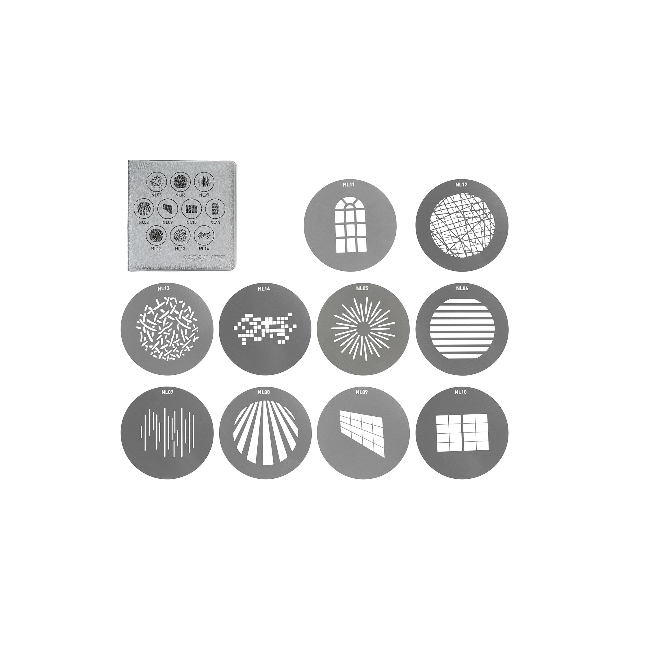 Nanlite Gobo Mask Set 1 pentru PJ-FZ60 - F64.ro - F64.ro