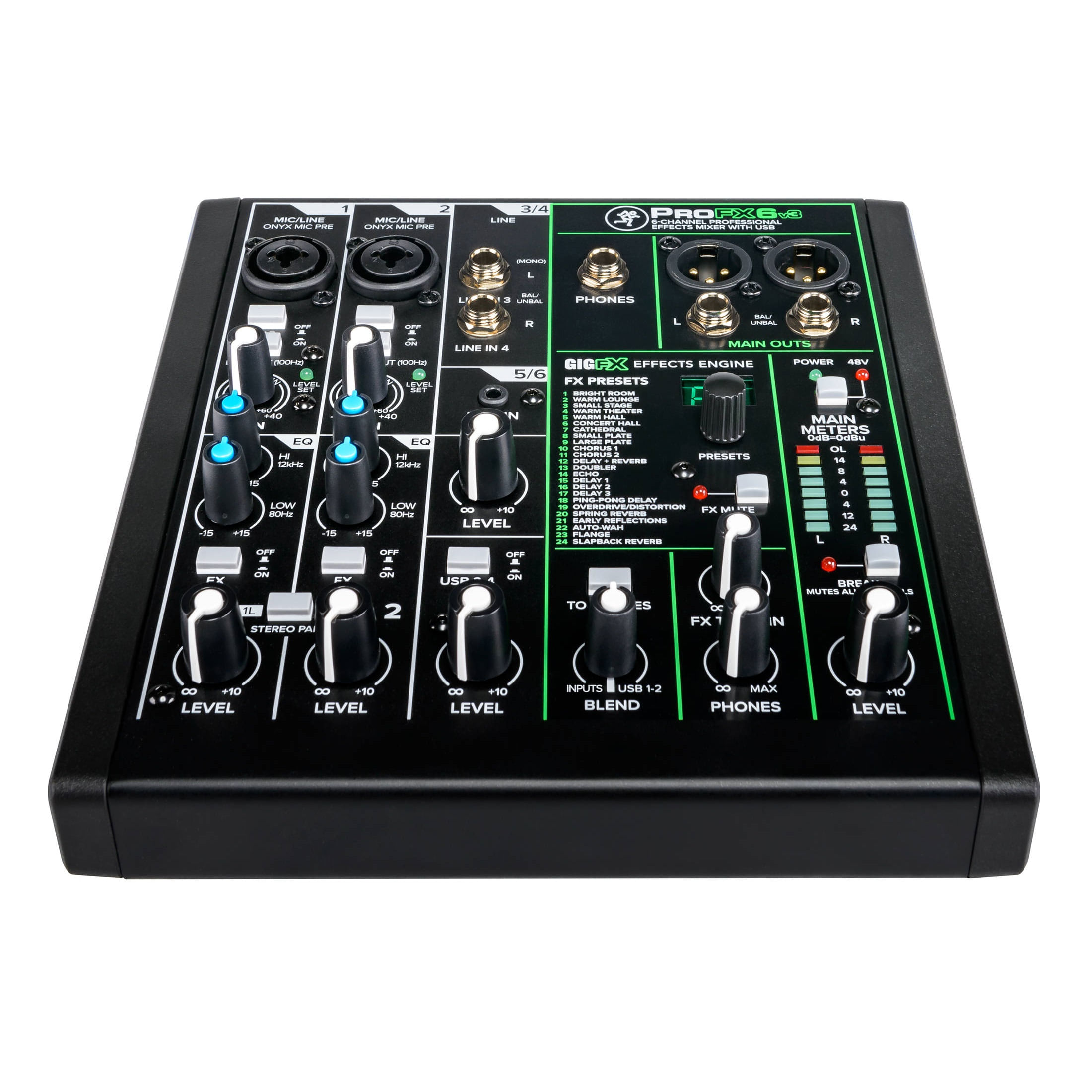 Mackie PROFX6 V3 Mixer Audio USB 6 Canale-F64.ro - F64.ro
