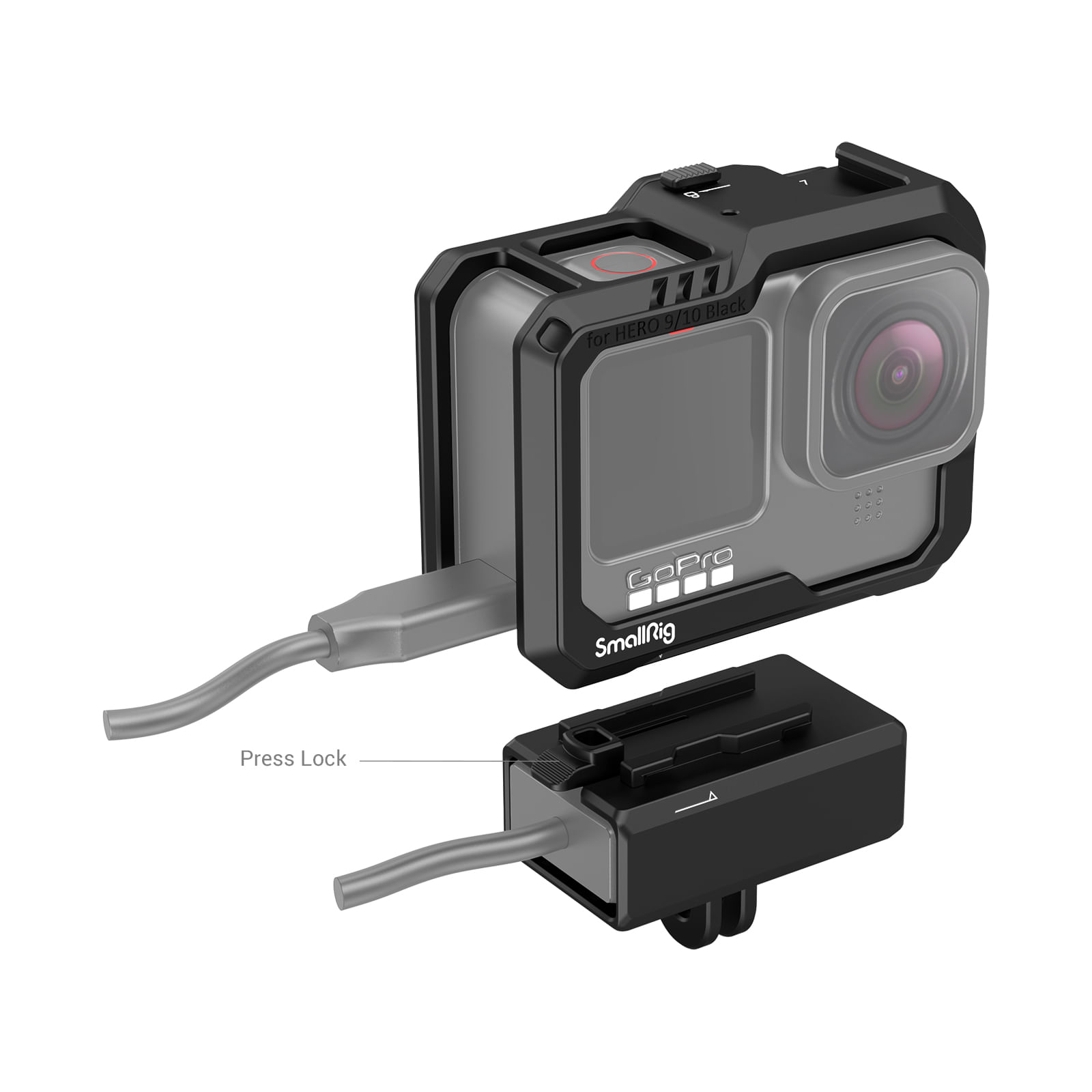 SmallRig 3083 Cage pentru Camera GoPro HERO 11/10/9 Black - F64.ro