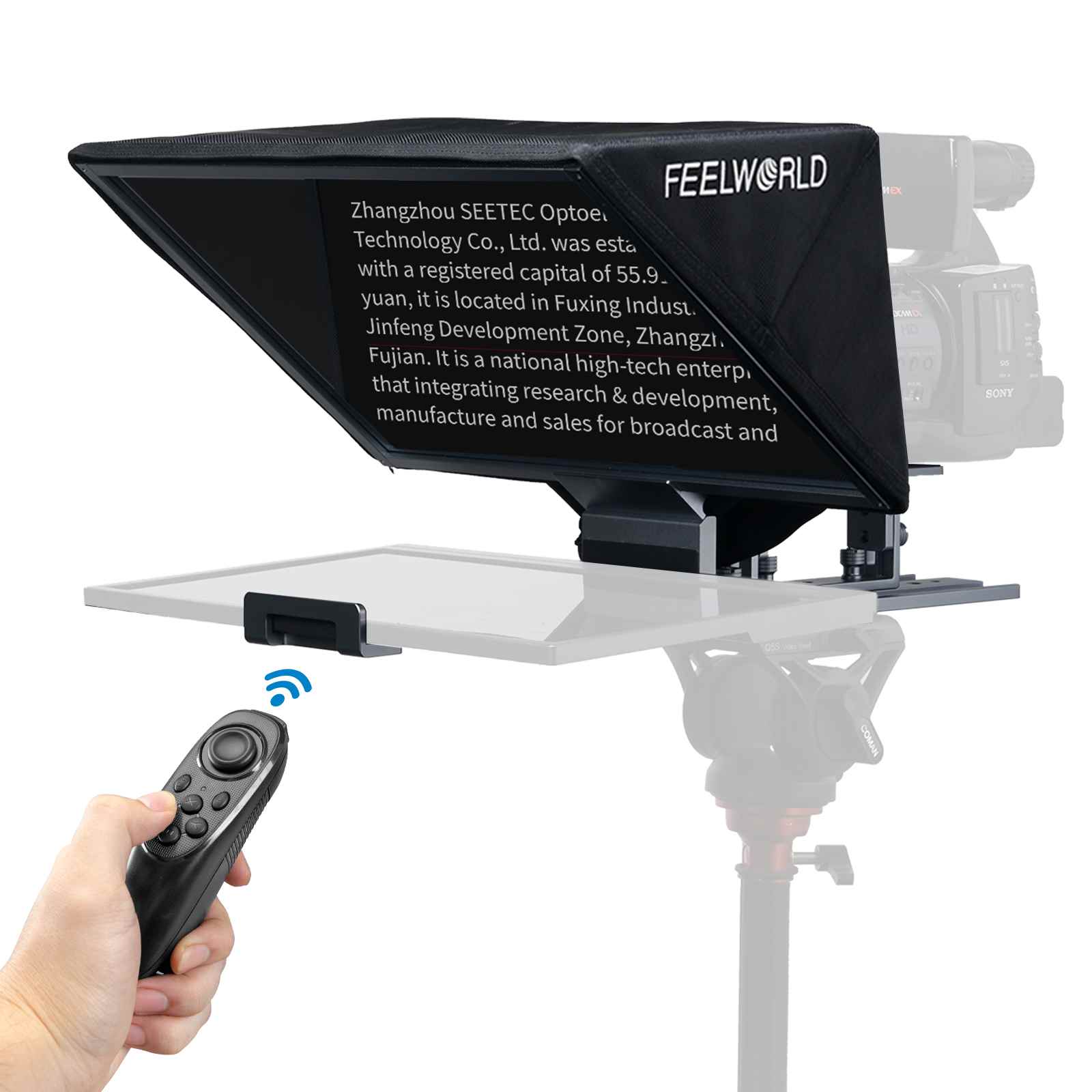 Feelworld TP16 Teleprompter pentru Tableta 16" DSLR Mirrorless ...