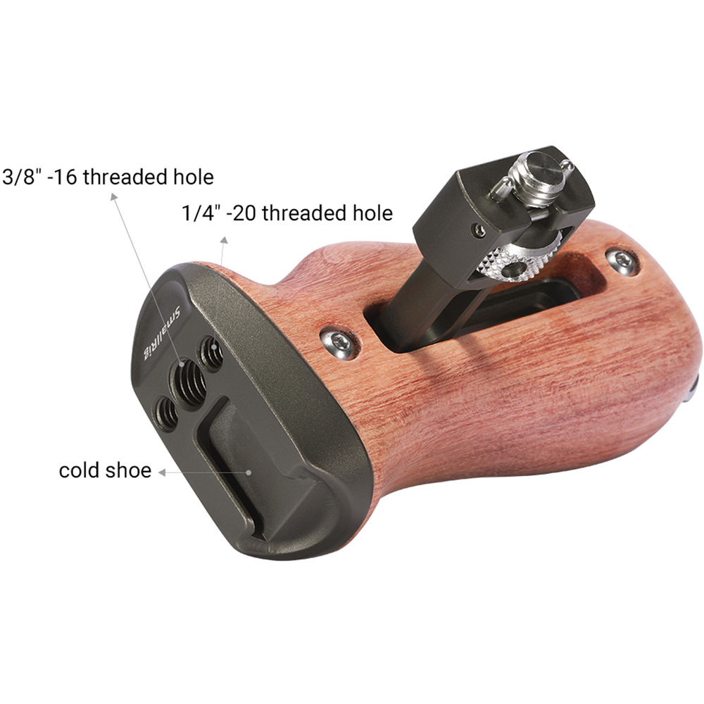 SmallRig HSS2642 Wood Side Handle cu Arri-Style Mount-F64.ro - F64.ro