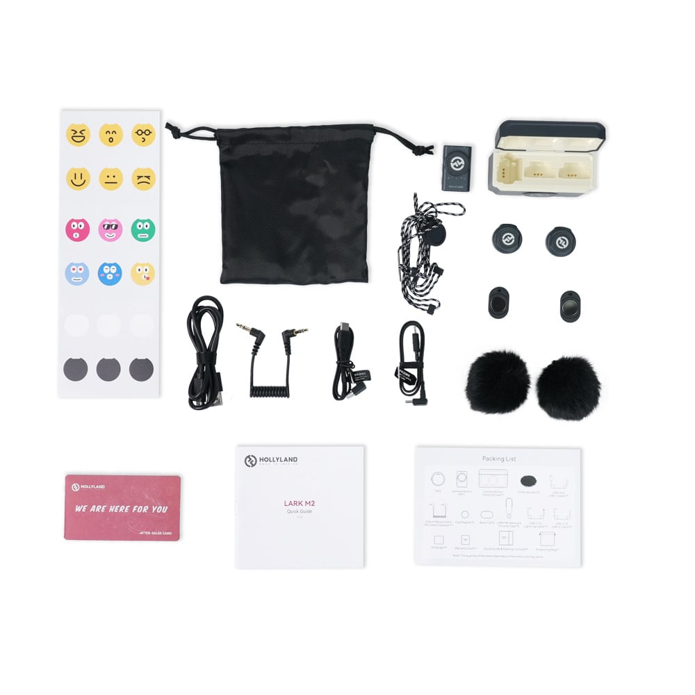 Hollyland Lark M2 Camera Duo Sistem Wireless Compact Shine Charcoal-F64.ro - F64.ro