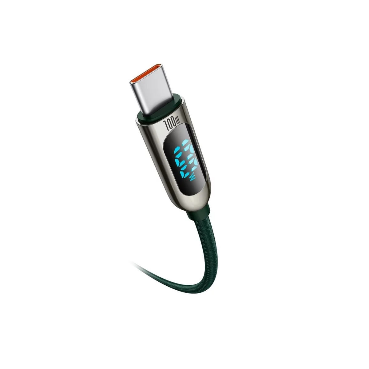 Baseus Display Cablu Fast Charge USB-C 100W 1m Verde-F64.ro - F64.ro