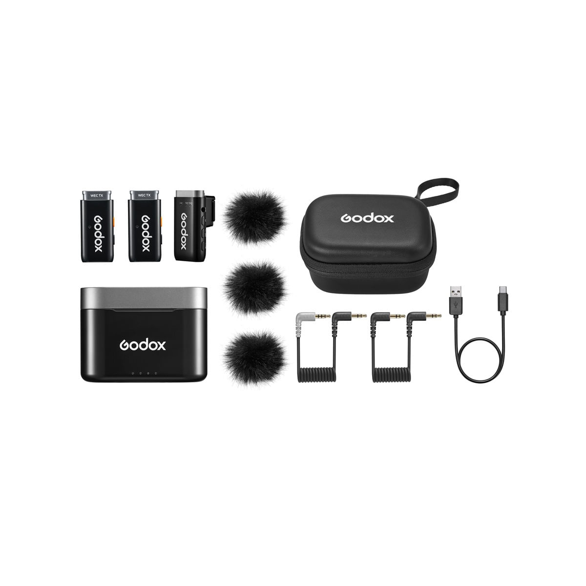 Godox WEC-S Kit 2 Sistem Wireless Microfon Dual 2.4 Ghz Sony-F64.ro ...