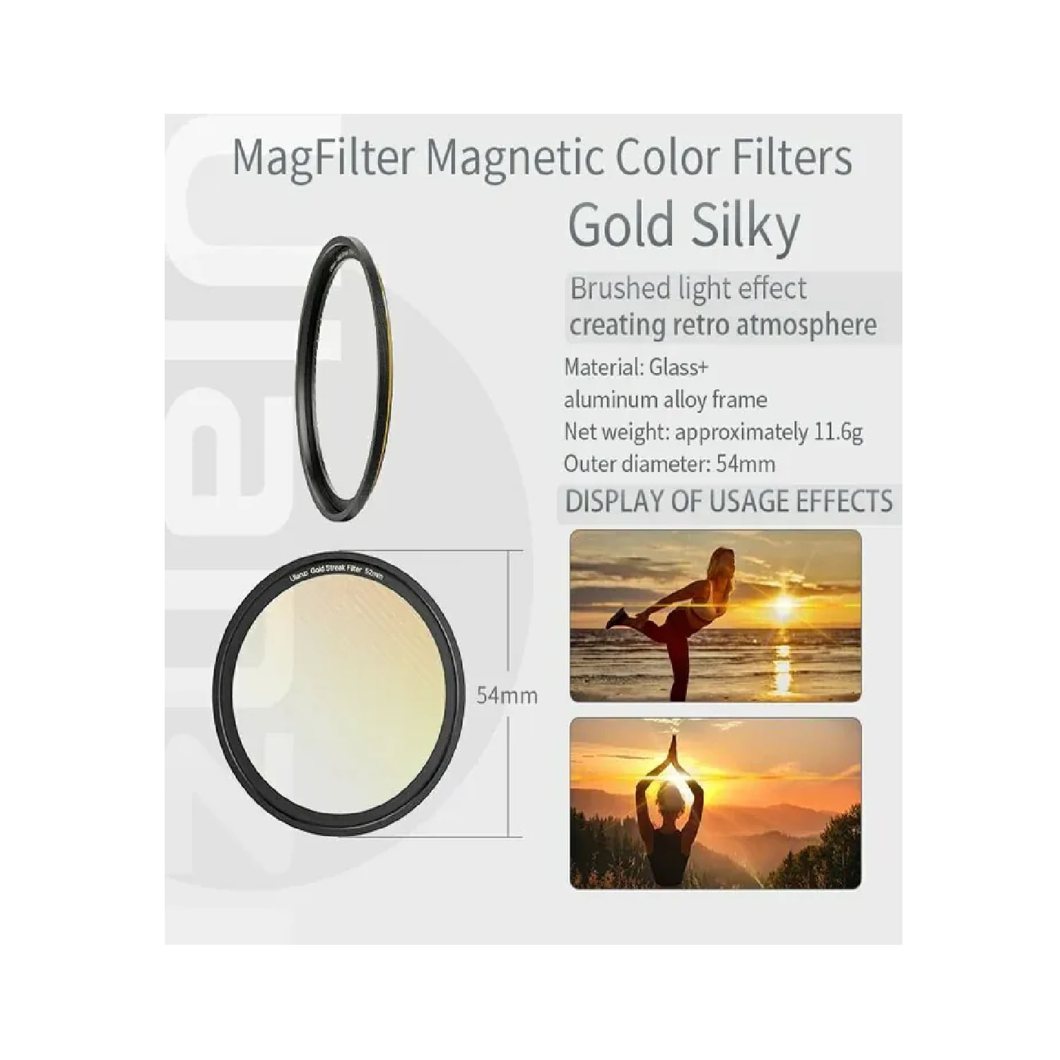 Ulanzi HP-013 Filtru 52mm Magfilter Magsafe Golden -f64.ro - F64.ro