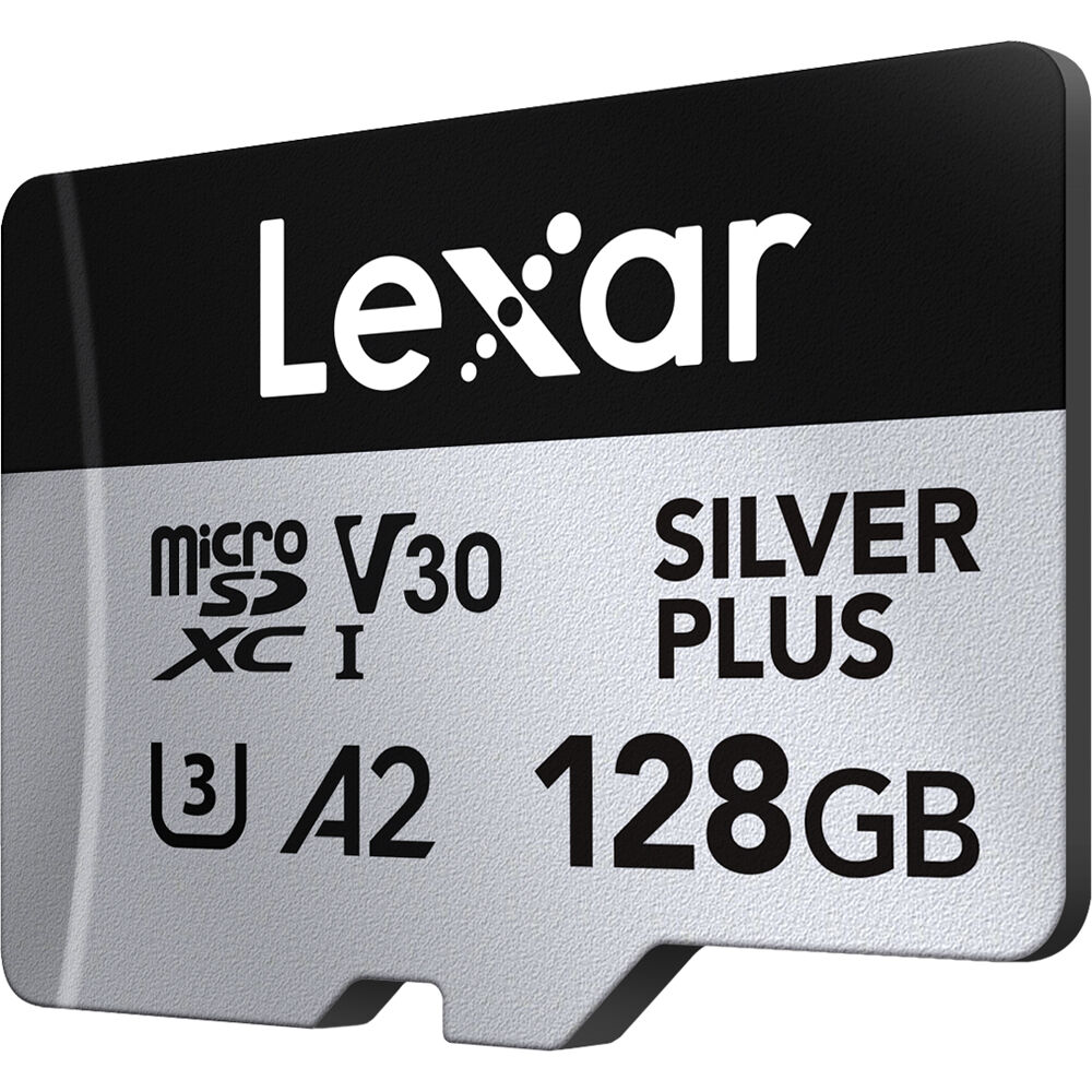 Lexar Profesional Silver Plus Card de Memorie microSDXC 128GB UHS-I V30 ...